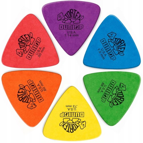 KOSTKI DUNLOP TORTEX TRIANGLE - ZESTAW 6 SZT + GRATIS SKLEP MUZYCZNY METRO